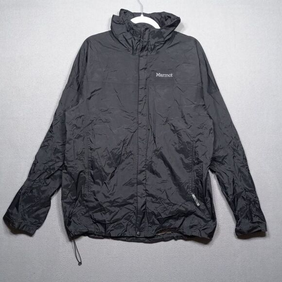 Marmot | Jackets & Coats | Marmot Jacket Xl Precip Waterproof Rain Shell Full Zip Packable Hood ...